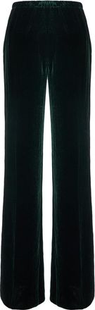 Antonelli Womens Velvet Pants Fazio Green Trousers