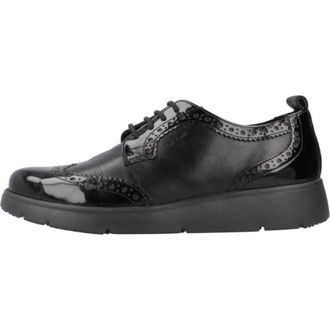 Geox Femme, Chaussures, Noir, Taille: 38 EU Laced Chaussures