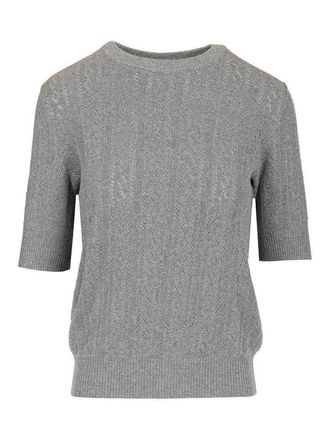 Lisa Yang Pull Col Rond - Gris