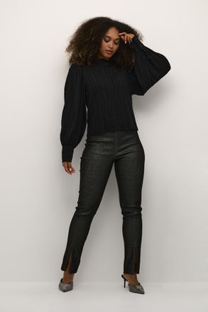 Karen by Simonsen Langarm-Bluse Feminine Meteorite black
