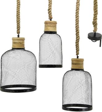 Aubry Gaspard Aubry Gaspard - Trio de suspensions en métal et corde