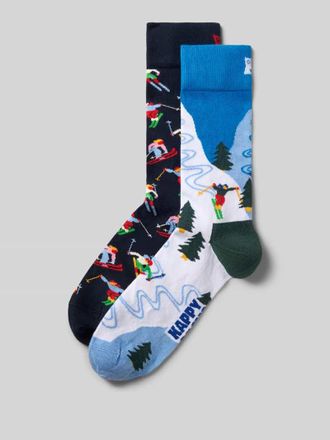 Happy Socks Socken aus elastischem Baumwoll-Mix Modell Winter Sports