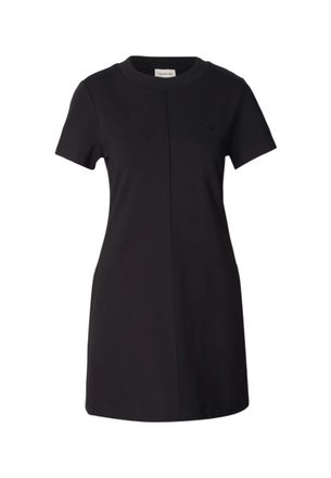 Calvin Klein Damen T-Shirt Kleid Punto Milano Kurz, Schwarz (Black), M