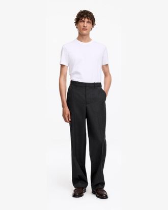 Arket Lockere Wollhose -Grau