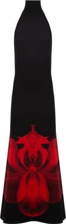 Alexander McQueen Robe motif Orchid&eacute;e