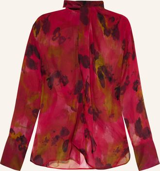 Victoria Beckham Seidenbluse rot