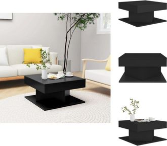 vidaXL Couchtisch Schwarz 57x57x30 cm Holzwerkstoff - Couchtisch - Wohnzimmertisch - Holzt Tisch - Schwarz - Holzwerkstoff