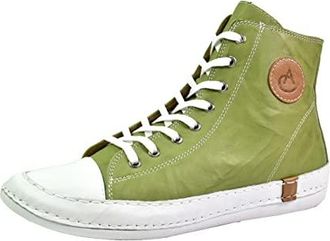 Andrea Conti Bottes en Cuir Femmes 0025902, Pointure:40 EU, La Couleur:Vert