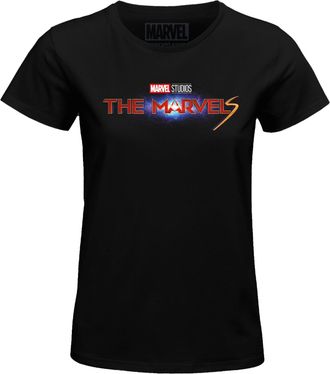 MARVEL Damen womavlsts020 T-Shirt, Schwarz, X-Large