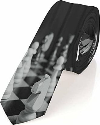 Generic Échecs Noirs Cravates Hommes Classique Cravates Élégante Cravate Pour Adultes Travail Événements