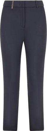 PESERICO Femme, Pantalons, Bleu, Taille: 42 FR Pantalon Slim en Coton
