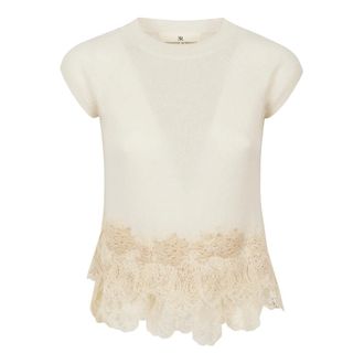 Ermanno Scervino Top - Femme - Pulls - Blanc - Taille: 38 FR