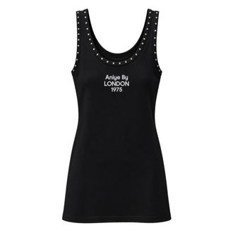 Aniye By London Studded Tank Top - Femme - Tops - Noir - Taille: 40 FR