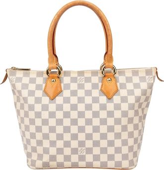Louis Vuitton Crossbody Bags - Louis Vuitton Damier Azur Monogram Saleya PM Handb - Gr. unisize - in Wei&szlig; - f&uuml;r Damen