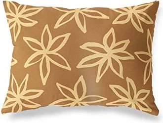 Bonamaison Le Jardin du Lin Kissenbezug Zierkissenbezug Brauntöne Kissenbezug, Für Bett, Auto, Sofa, Haus, Wohnzimmer, Schlafzimmer, Dekoration, 45x60 Cm - Entwo