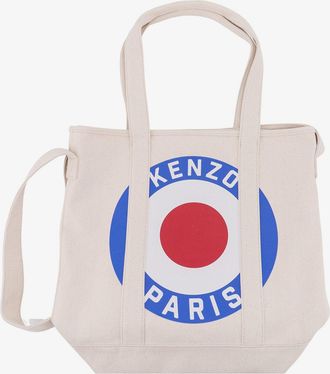 Kenzo Canvas shoulder bag with kenzo target print - KENZO PARIS - gender_Man