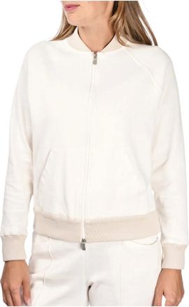 Gran Sasso Femme, Vestes, Blanc, Taille: 38 FR 006 Bomber Zip