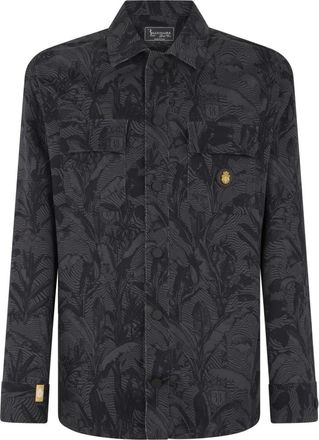 Billionaire Boys Club Homme, Chemises, Noir, Taille: XL Canvas Overshirt Palms All-Over