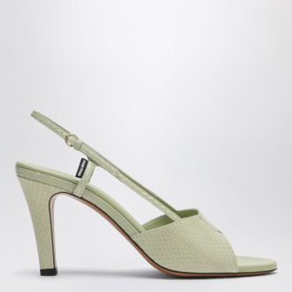 Miu Miu Pistachio-colored Ayers slingback sandals