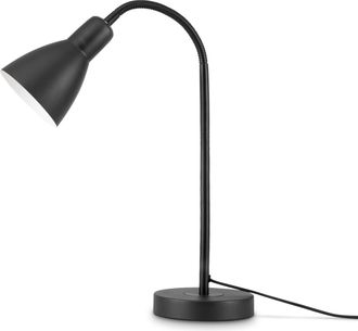 Paco Home LED Lampe Tischleuchte Deko Tischlampe Schreibtischlampe Arbeitszimmer Büro Modern Höhenverstellbar Rund E27, Farbe:Schwarz 3, Leuchtenart/Farbe:Tisch