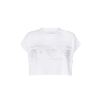Chiara Ferragni T-Shirt - - Tops - Damen - Wei&szlig; - L