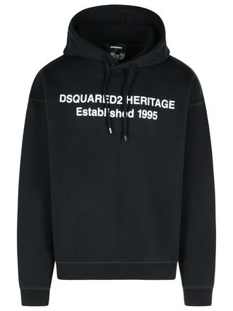 Dsquared2 Sweat-shirt en coton noir dsquared2