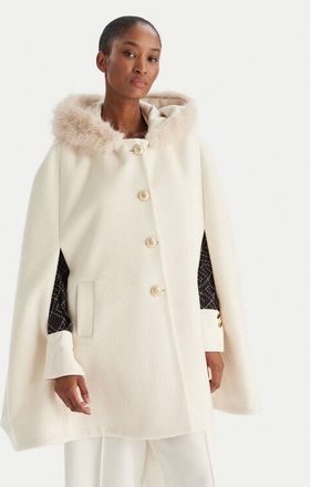 Yes London Wollmantel CD1223 Creme Regular Fit