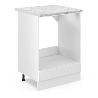 Vicco Meuble pour four R-Line, Blanc campagne, 60 cm, pt Marbre