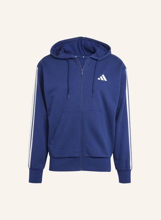 adidas Essentials 3-Streifen French Terry Kapuzenjacke blau
