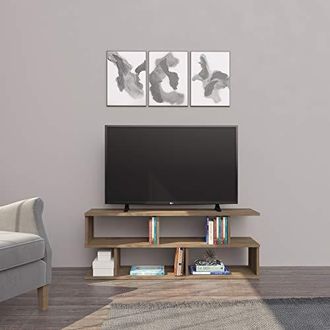 Homemania TV-Schrank, Melaminspanplatte, walnuss