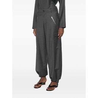 Barena Virgin Wool Cargo Trousers - Grey