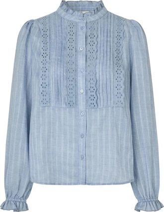 Lollys Laundry Femme, Blouses et Chemises, Bleu, Taille: 40 FR Shirt