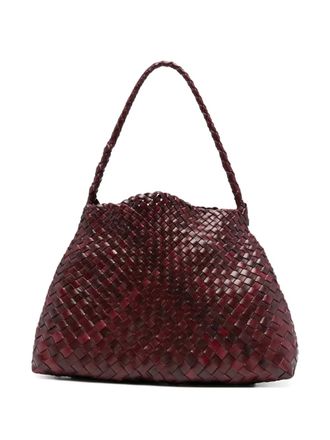 Dragon Diffusion sac cabas en cuir tressé - Rouge