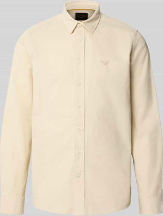 PME Legend Regular Fit Freizeithemd mit Kentkragen und Label-Stitching