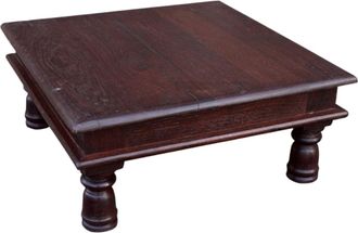 Guru Shop Kleiner Tisch, Blumenbank, Kaffeetisch, Beistelltisch, Couchtisch - Modell 1, 17x38x38 cm