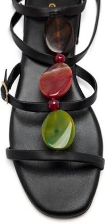 Gioseppo Femme Norrie Sandale Plate, Noir, 36 EU