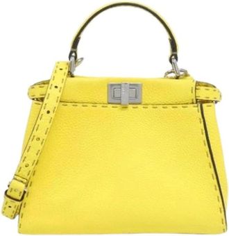 Fendi Sac &agrave; main Pre-owned Selleria - Femme - Pre-owned - Jaune - Taille: ONE Size