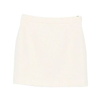 Alessandra Rich Boucl&eacute;-Strick-Minirock - - Skirts - Damen - Wei&szlig; - XS