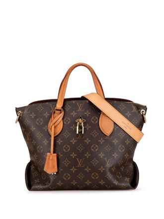Louis Vuitton sac &agrave; bandouli&egrave;re Flower Zipped Tote PM (2019) - Marron