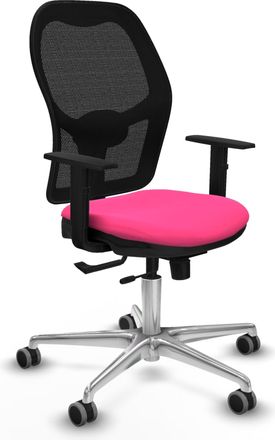 Piqueras y Crespo B&uuml;rostuhl Rosa Jorquera mit 1D-Armlehnen, h&ouml;henverstellbare Lendenwirbelst&uuml;tze, ausgestattet mit Syncro/Traslack und eingespritztem Schaum. Mit Rollen