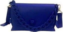 Plein Sport Medium Flap Devon, Handbag Unisex, Ocean