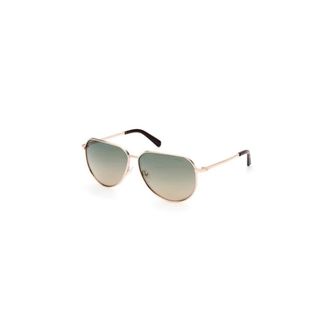 Guess Homme, Accessoires, Jaune, Taille: 62 MM Aviator Lunettes de soleil