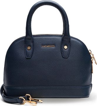 Lazarotti Bologna Leder Handtasche Damen | mit Henkel & abnehmbaren Tragegurt | mittelgro&szlig;e Henkeltasche 24 cm