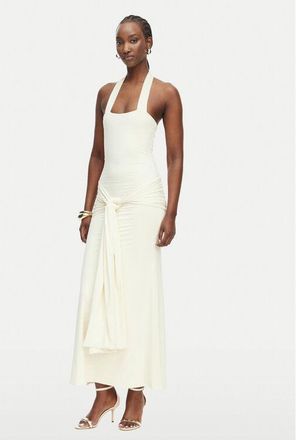 Bardot Bardot Abendkleid Emilia 60386DB Creme Slim Fit