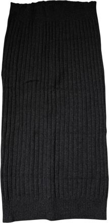 Dolce & Gabbana Mens Black Cashmere Knitted Neck Warmer Foulard Scarf