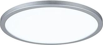 Paulmann 71005 LED Panel Atria Shine rund incl. 1x16 W Tageslichtweiß Lichtpanel Kunststoff Deckenpanel 4000 K, Chrom Matt, Ø 293 mm