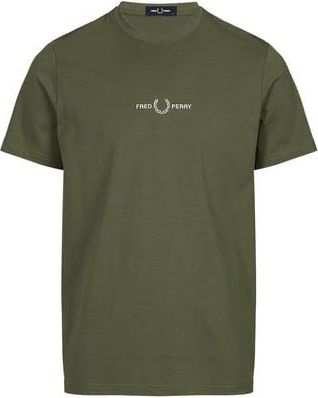 Fred Perry T-shirt &agrave; logo brod&eacute; en coton