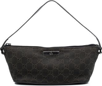 Gucci Hobo Bags - GG Denim Boat - Gr. unisize - in Braun - f&uuml;r Damen