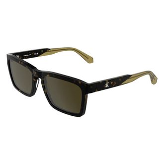 Calvin Klein Moderne rechteckige Sonnenbrille - - Accessories - Herren - Mehrfarbig - 56 MM