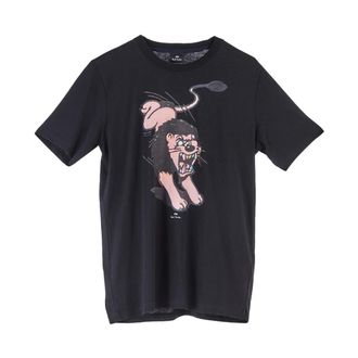 Paul Smith Homme, Tops, Noir, Taille: S T-shirt Leone